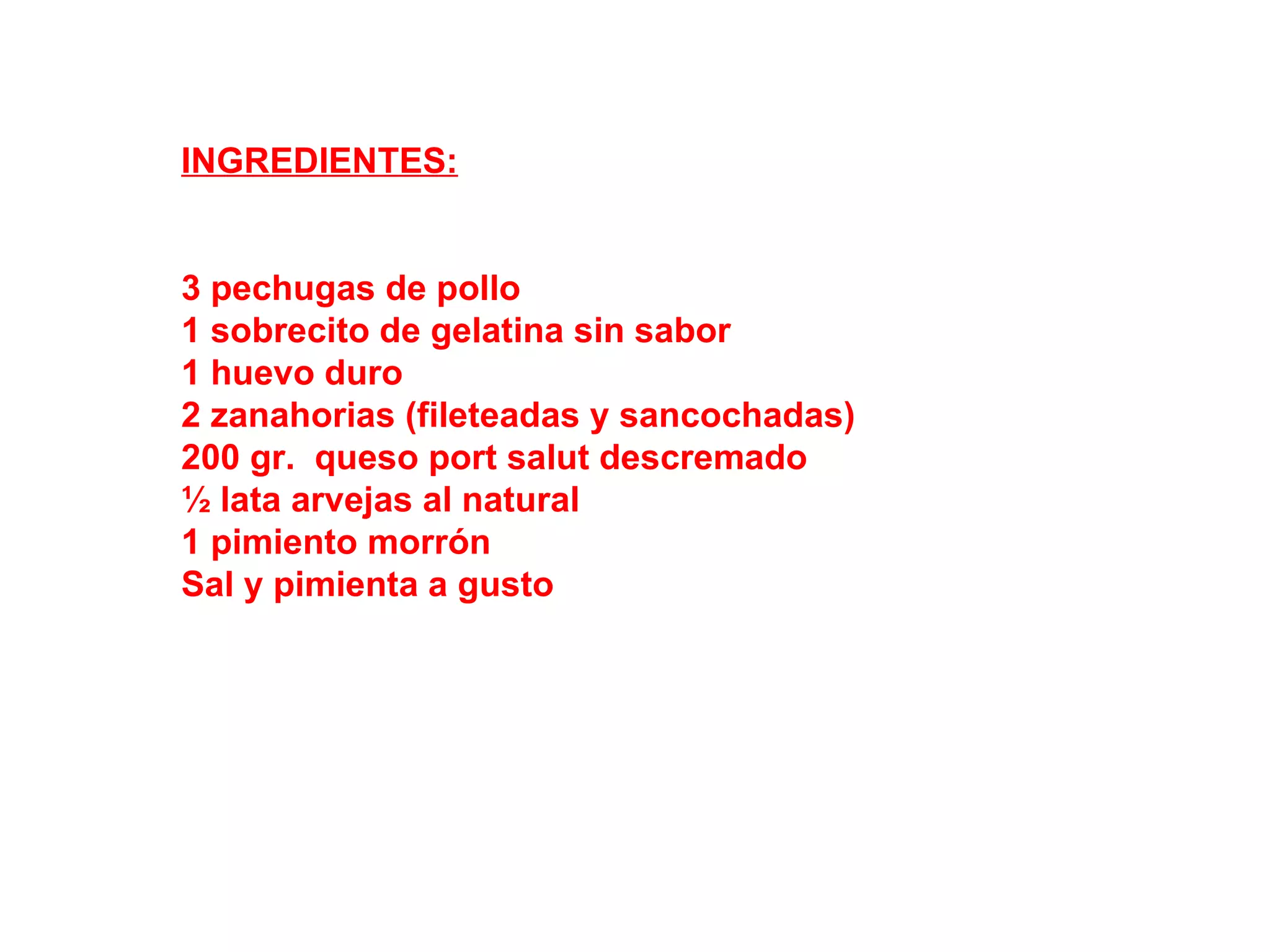 Arrollado light de Pollo | PPT