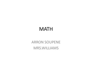 Arrons math | PPTX