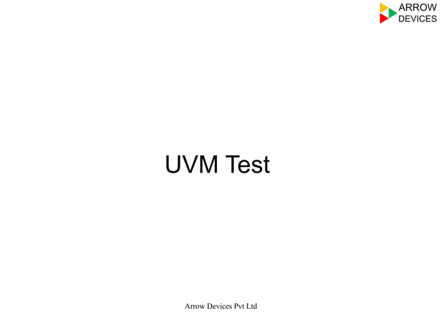 UVM Methodology Tutorial | PDF