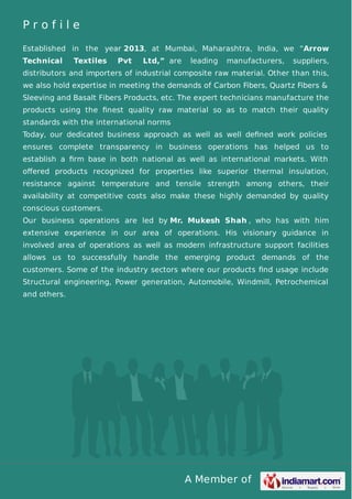 Arrow technical-textiles-pvt-ltd | PDF