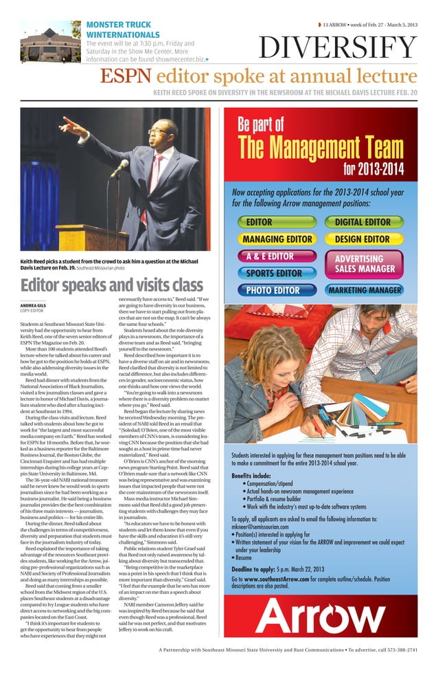 ESPN Senior Editor Speaks to Southeast Students | PDF