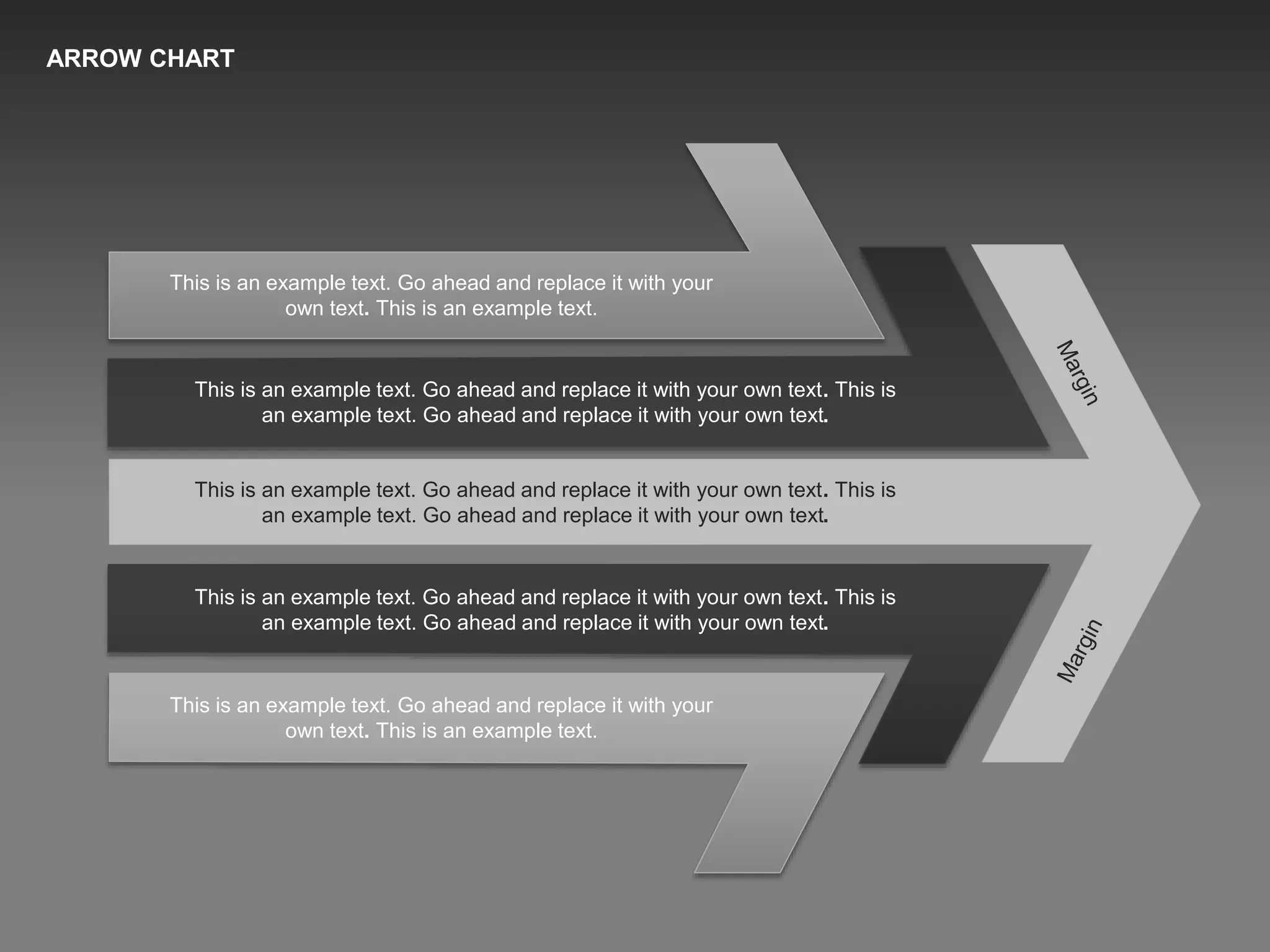 Arrows Chevron Charts (for PowerPoint and Google Slides) | PPTX