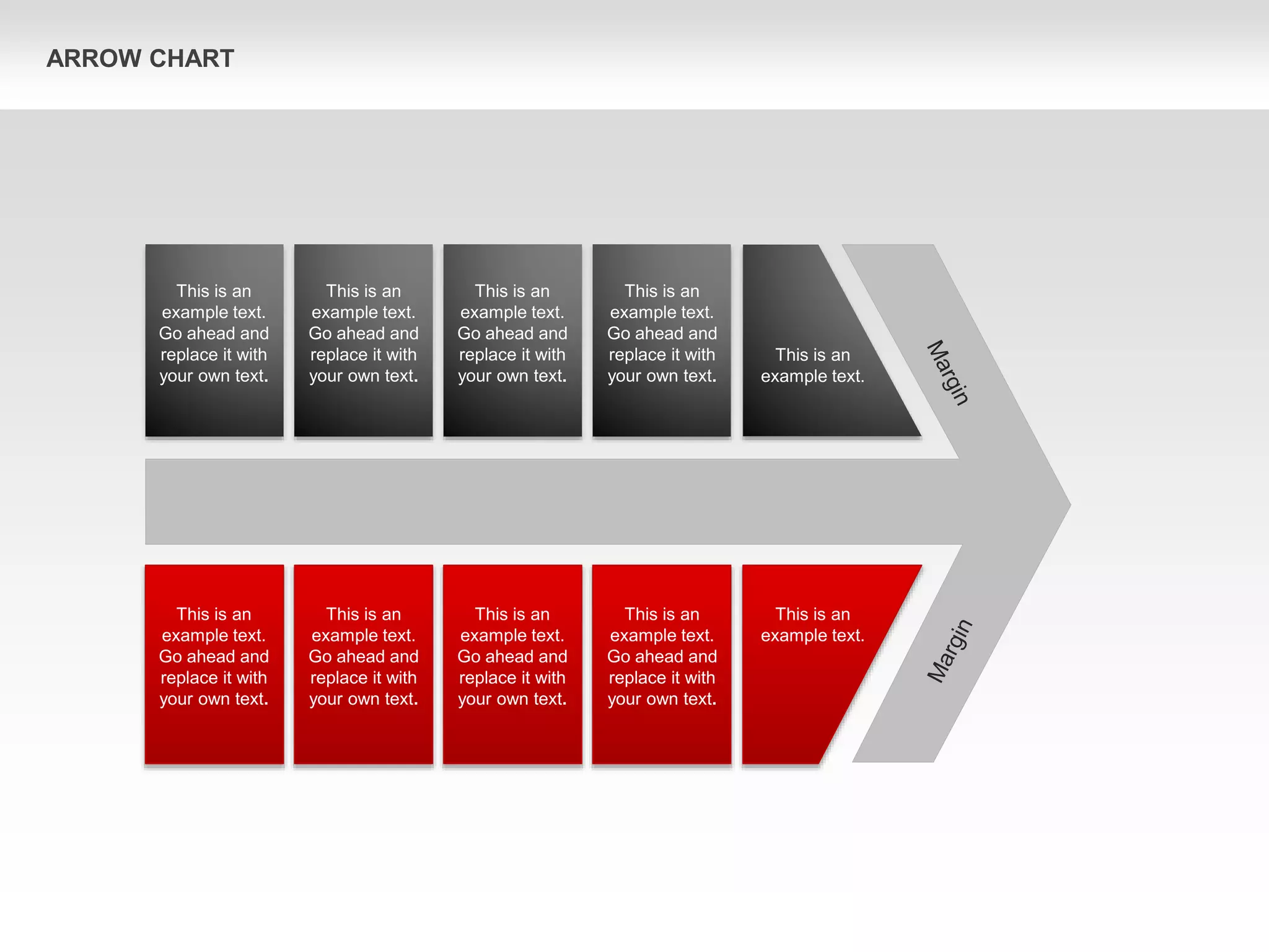 Arrows Chevron Charts (for PowerPoint and Google Slides) | PPT