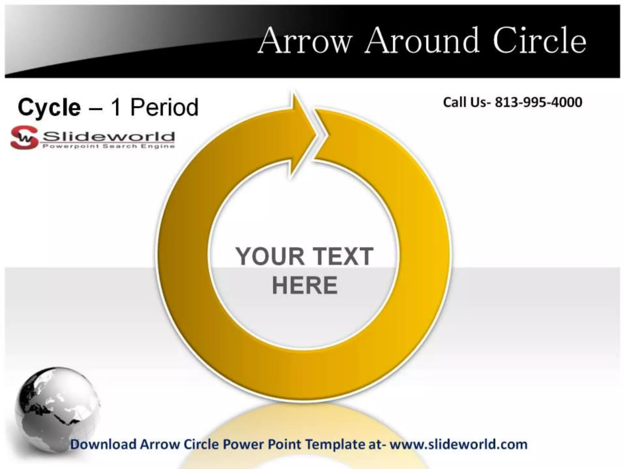 Arrow circle powerpoint template | PPTX