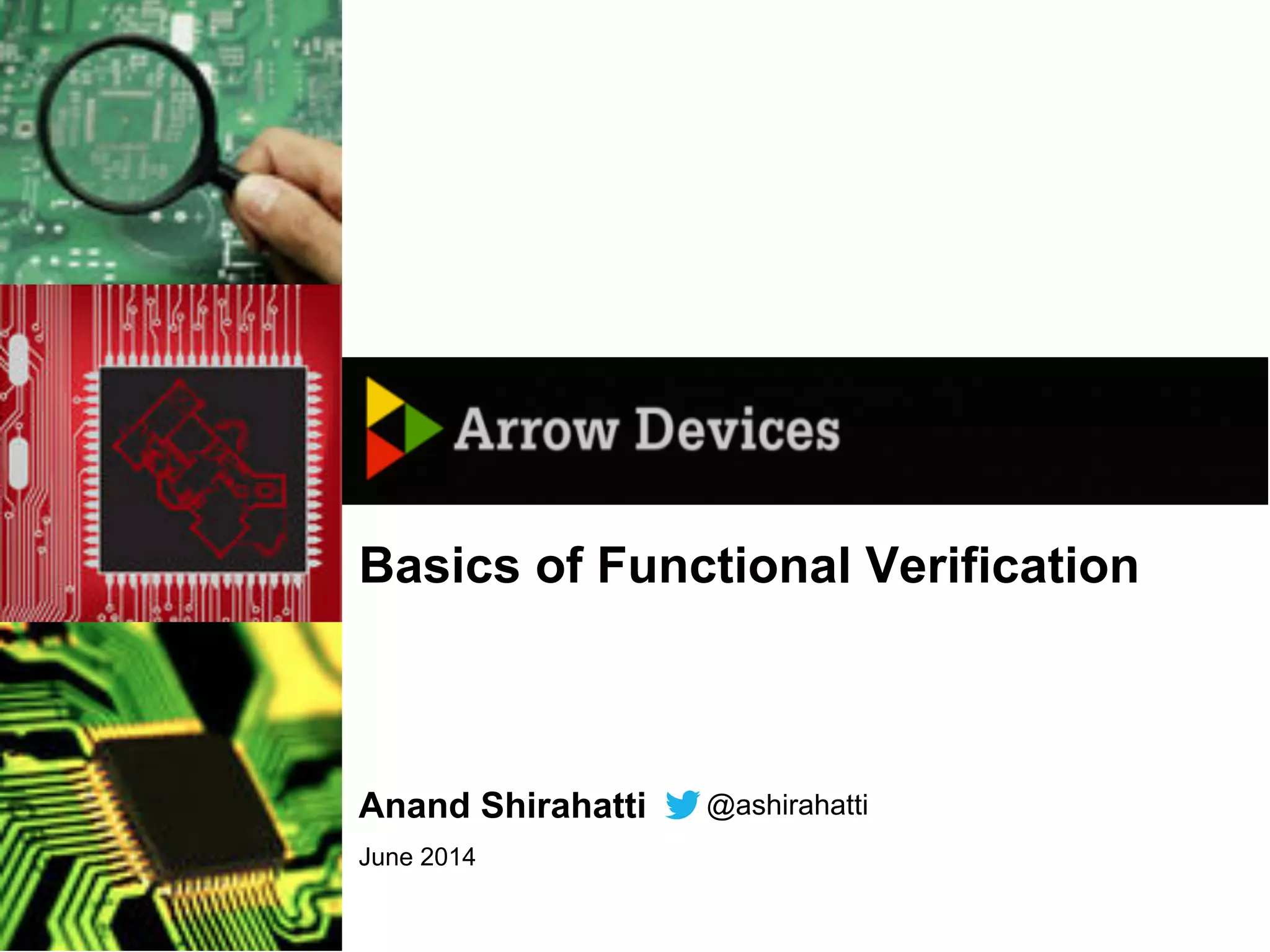 Basics of Functional Verification - Arrow Devices | PPT