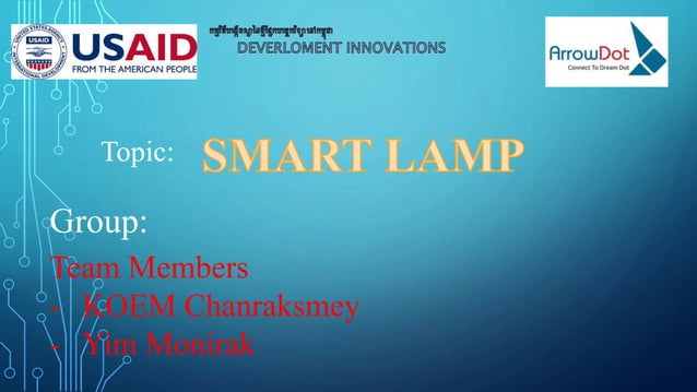 Arrowdot presentation Smart Lamp (PIP program) | PPT