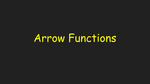 Javascript Arrow function | PDF | Programming Languages | Computing