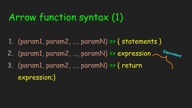 Javascript Arrow function | PPT Javascript Arrow function | PPT
