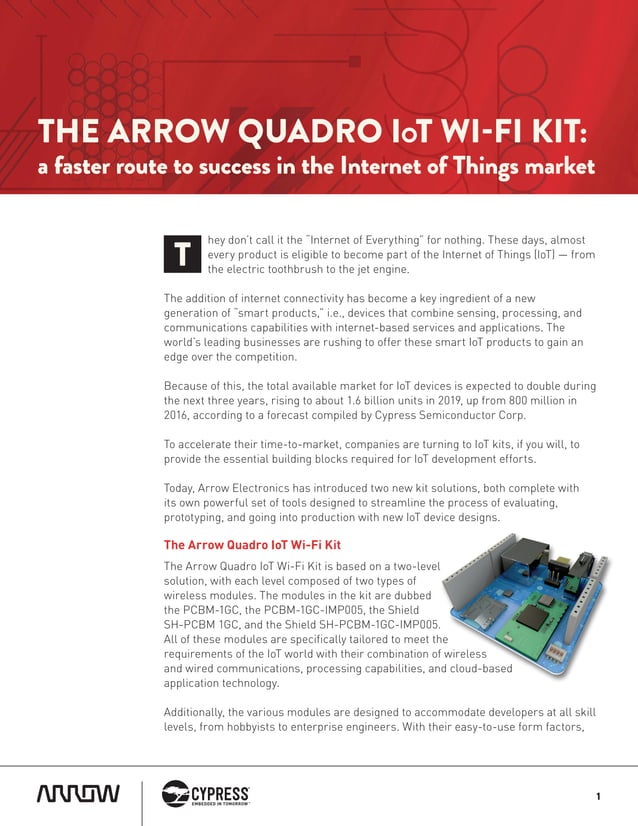 Arrow IoT Quadro Wifi Kit | PDF