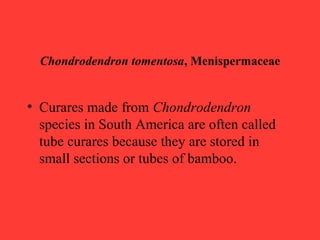 Arrow Poisons and Curares | PPT