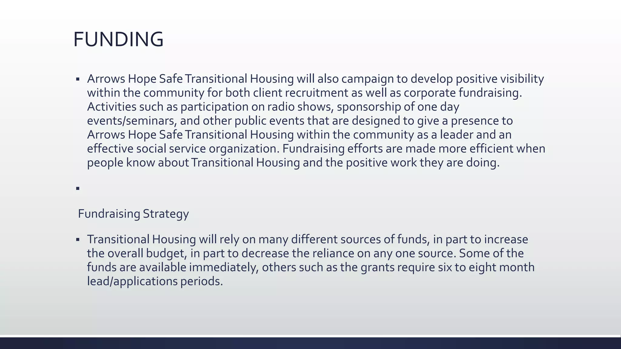 Arrows HOPE SAFE HOUSING business presentation (widescreen)powerpoint | POTX