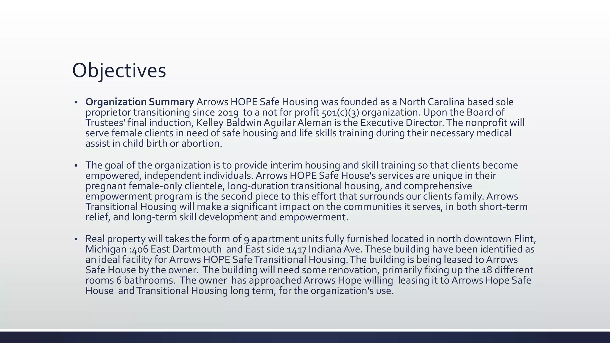 Arrows HOPE SAFE HOUSING business presentation (widescreen)powerpoint | POTX
