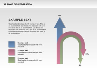 Arrows Disintegration Shapes and Charts | PPT