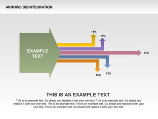 Arrows Disintegration Shapes and Charts | PPT