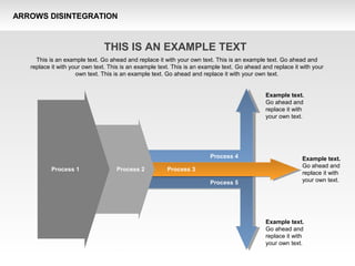 Arrows Disintegration Shapes and Charts | PPT