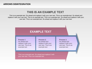 Arrows Disintegration Shapes and Charts | PPT