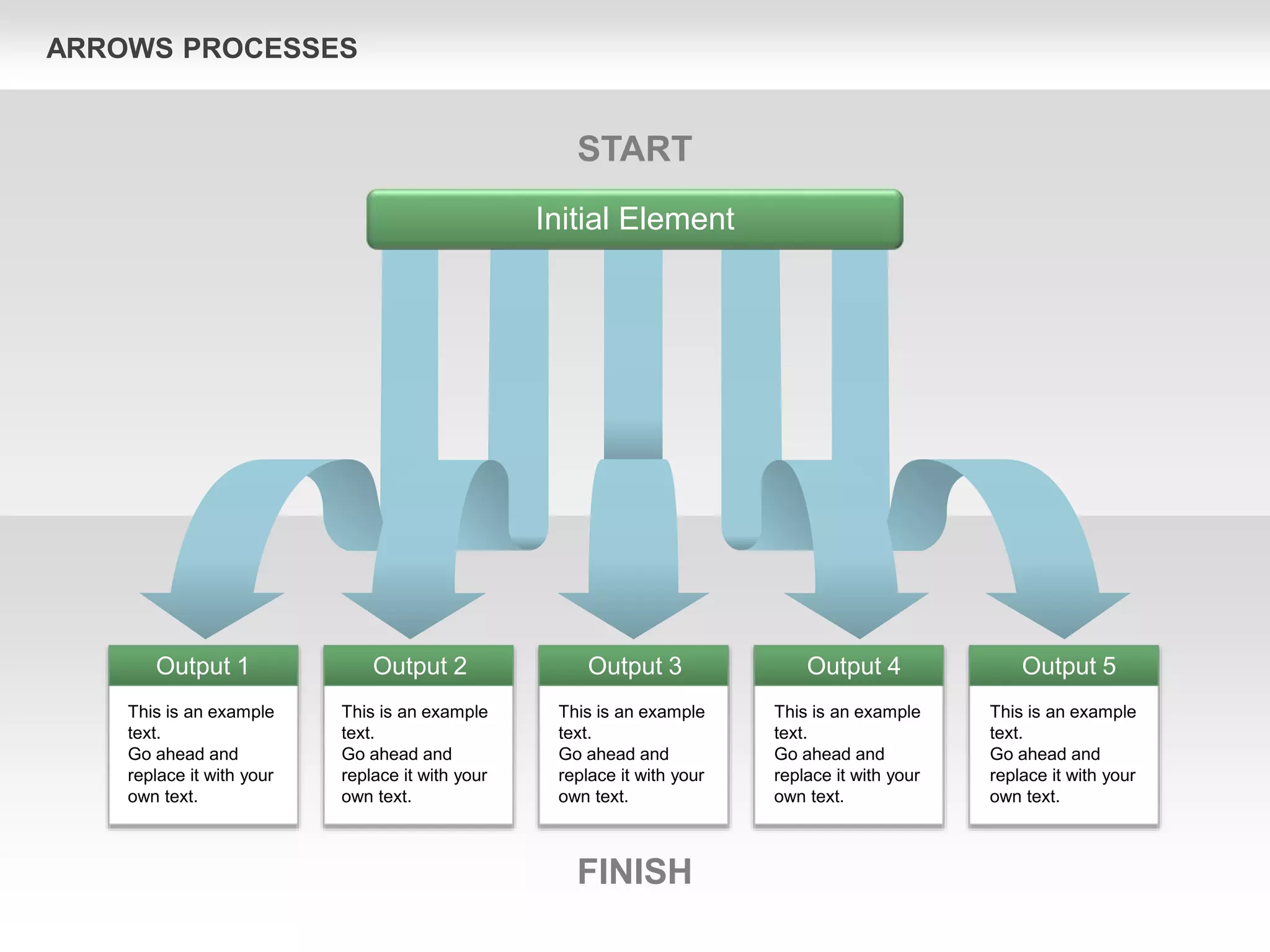 Processes with Cascade Arrows Toolbox (for PowerPoint and Google Slides ...