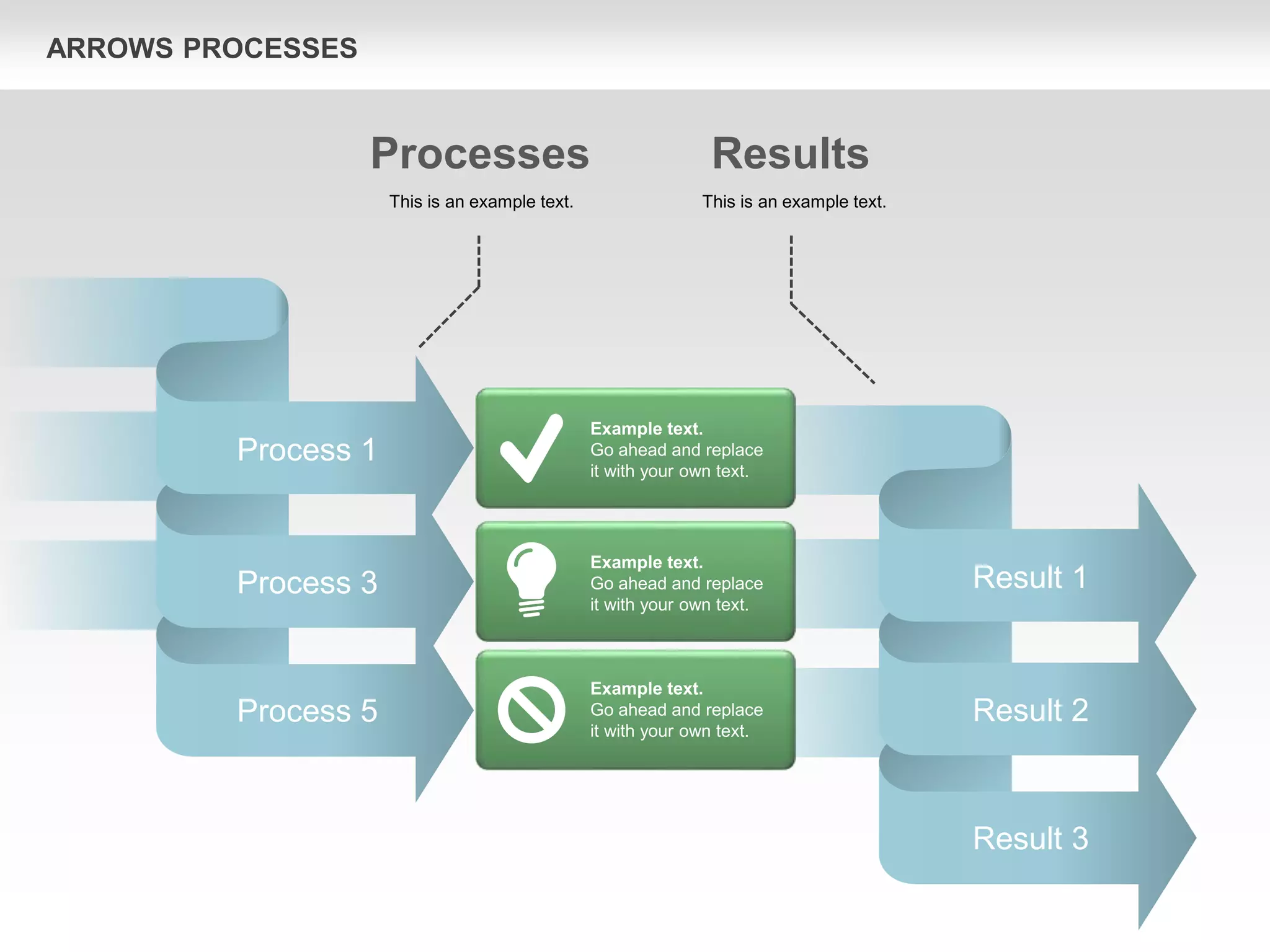 Processes with Cascade Arrows Toolbox (for PowerPoint and Google Slides ...