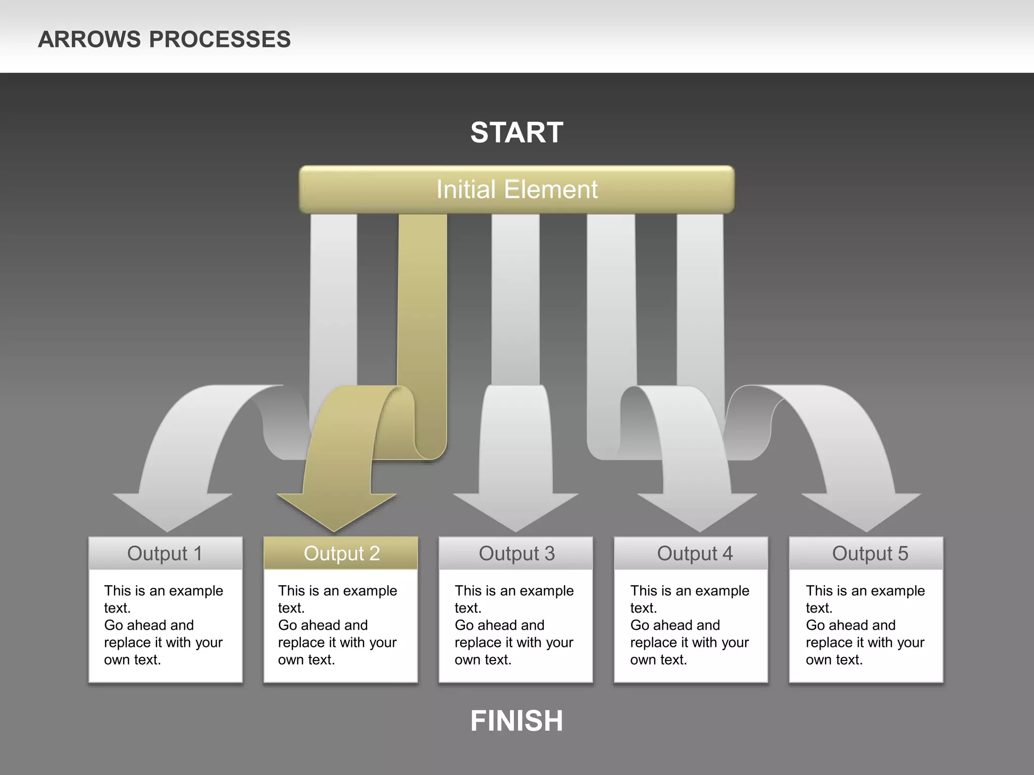 Processes with Cascade Arrows Toolbox (for PowerPoint and Google Slides ...