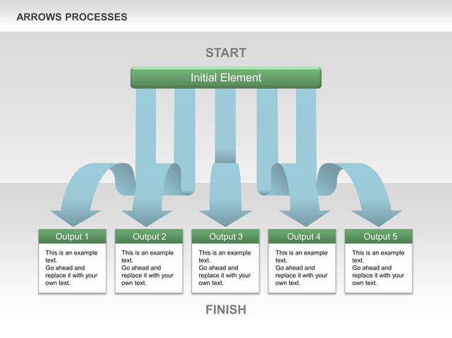 Processes with Cascade Arrows Toolbox (for PowerPoint and Google Slides ...
