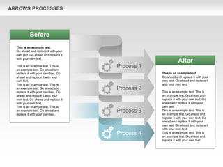 Processes with Cascade Arrows Toolbox (for PowerPoint and Google Slides ...