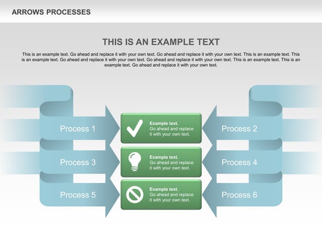 Processes with Cascade Arrows Toolbox (for PowerPoint and Google Slides ...
