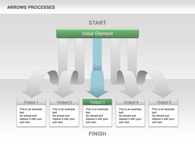 Processes with Cascade Arrows Toolbox (for PowerPoint and Google Slides ...