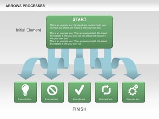 Processes with Cascade Arrows Toolbox (for PowerPoint and Google Slides ...