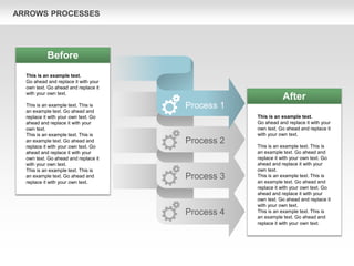 Processes with Cascade Arrows Toolbox (for PowerPoint and Google Slides ...