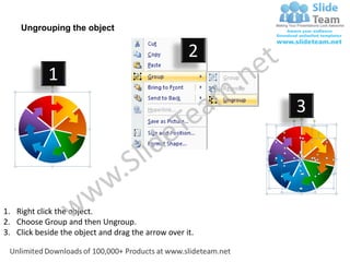 Arrow symbol circle chart 7 stages powerpoint templates 0712 | PDF
