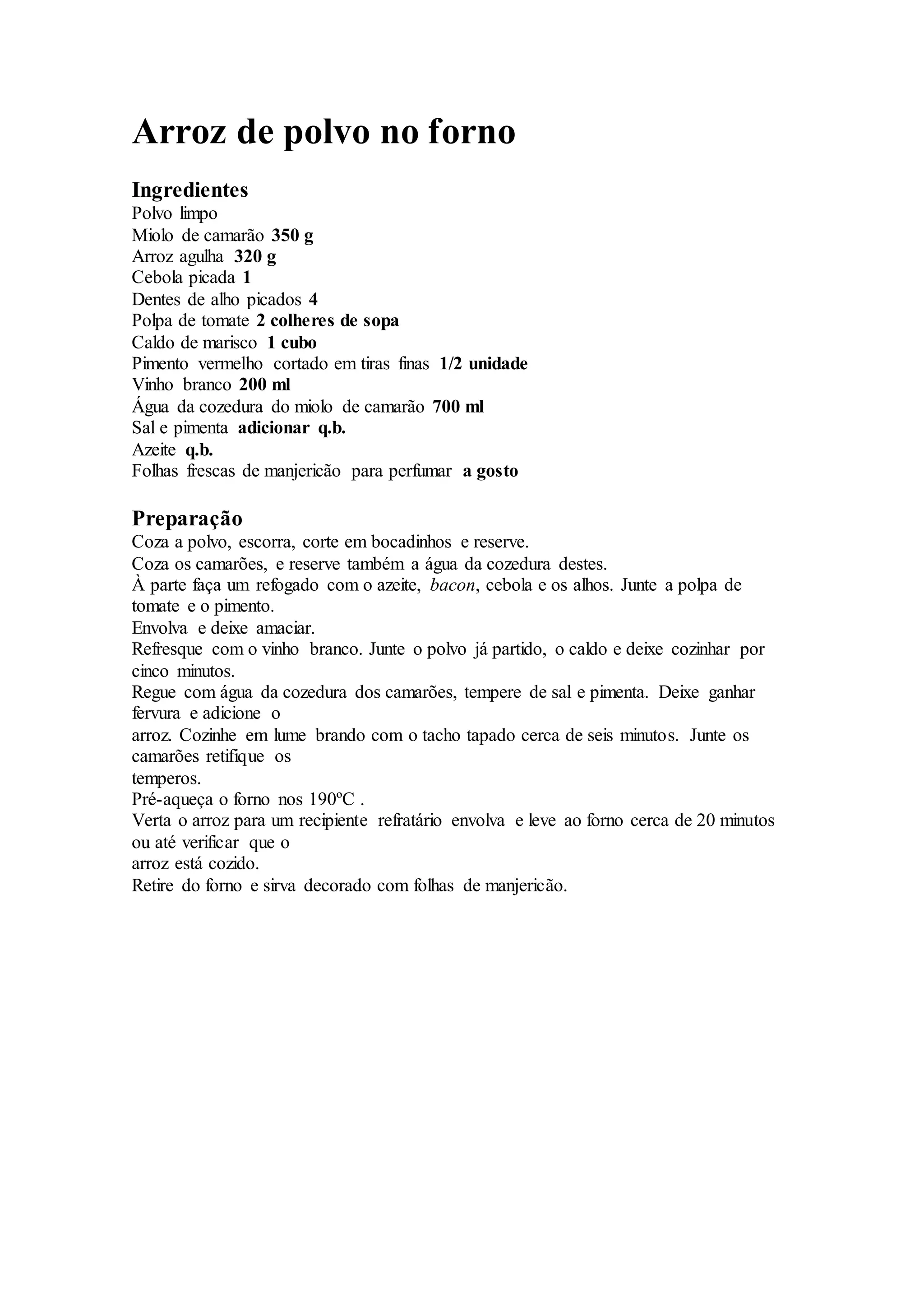 Arroz De Polvo No Forno Pdf