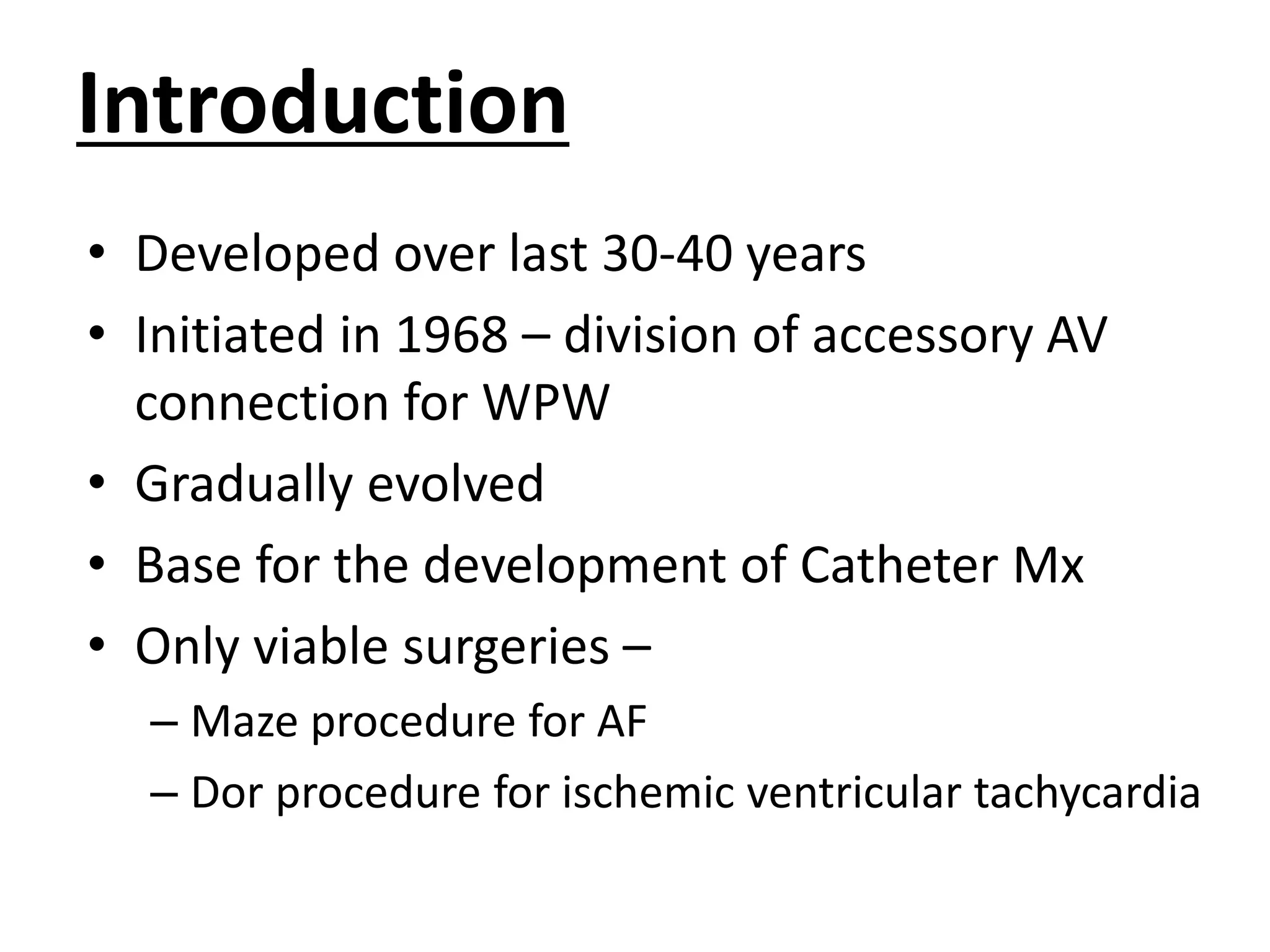 Surgical management of cardiac arrhythmias | PPTX