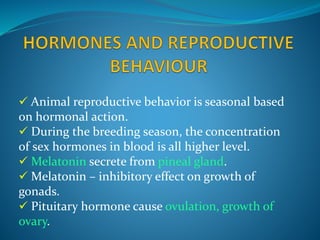 HORMONES AND BEHAVIOUR | PPTX
