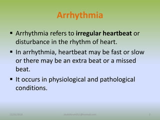 Arrythmia | PPTX