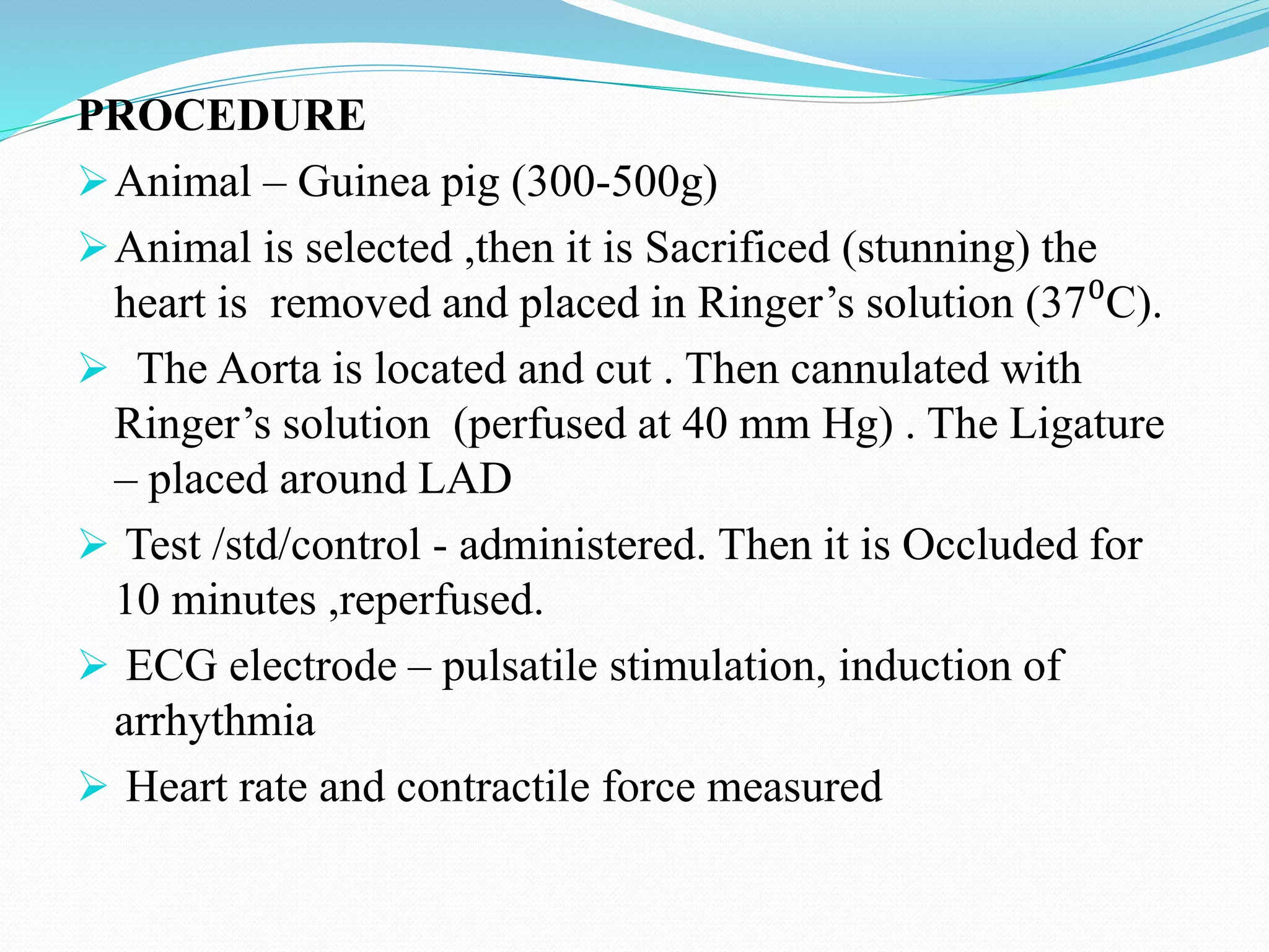 SCREENING OF DRUGS USED IN ANTIARRYTHMIA | PPTX