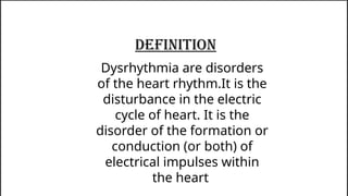 Class presentation On Cardiovascular Disorder: Arrythmia..pptx