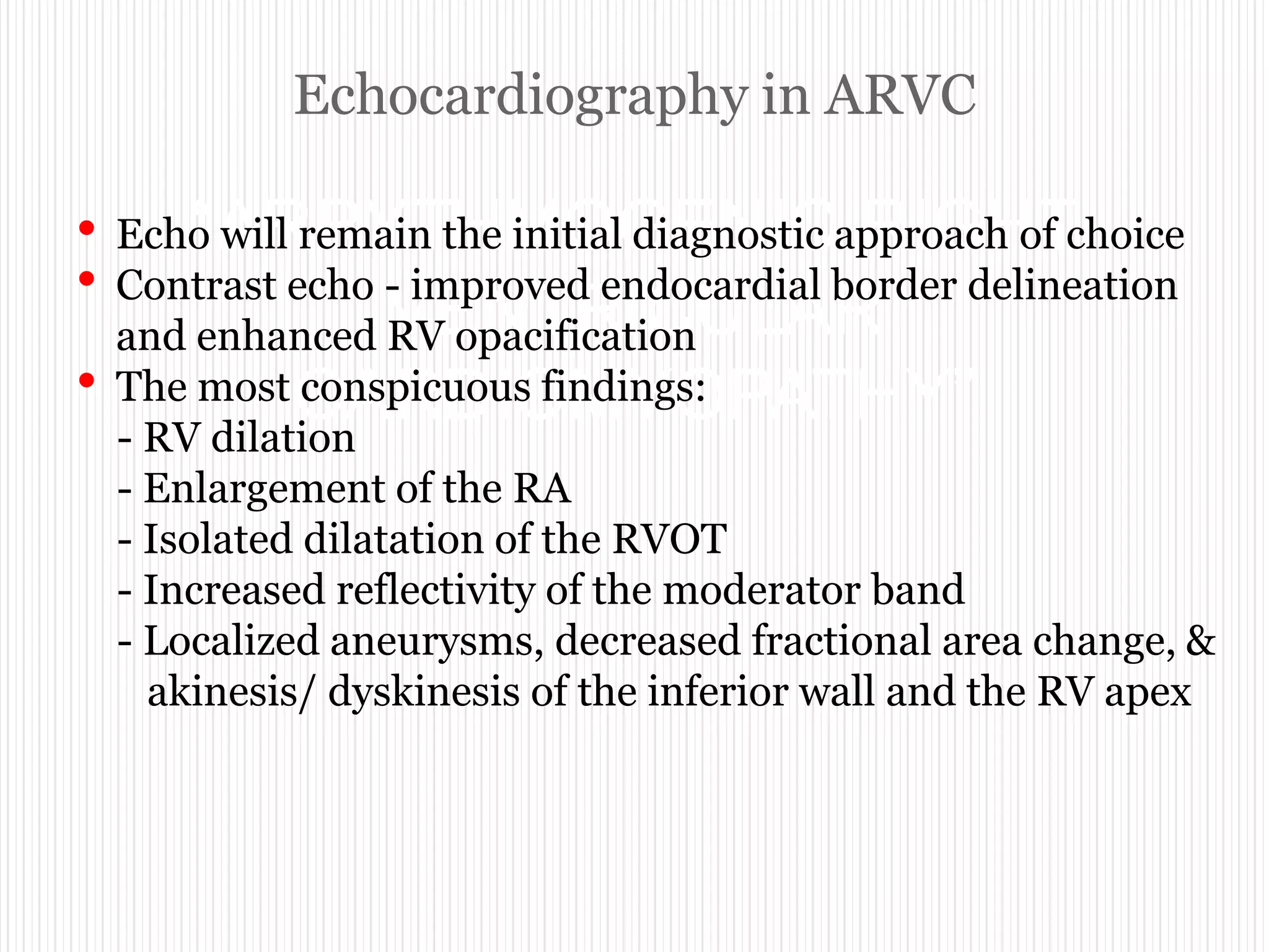 ARVD (Arrythmogenic right ventricular cardiomyopathy) - updated task ...