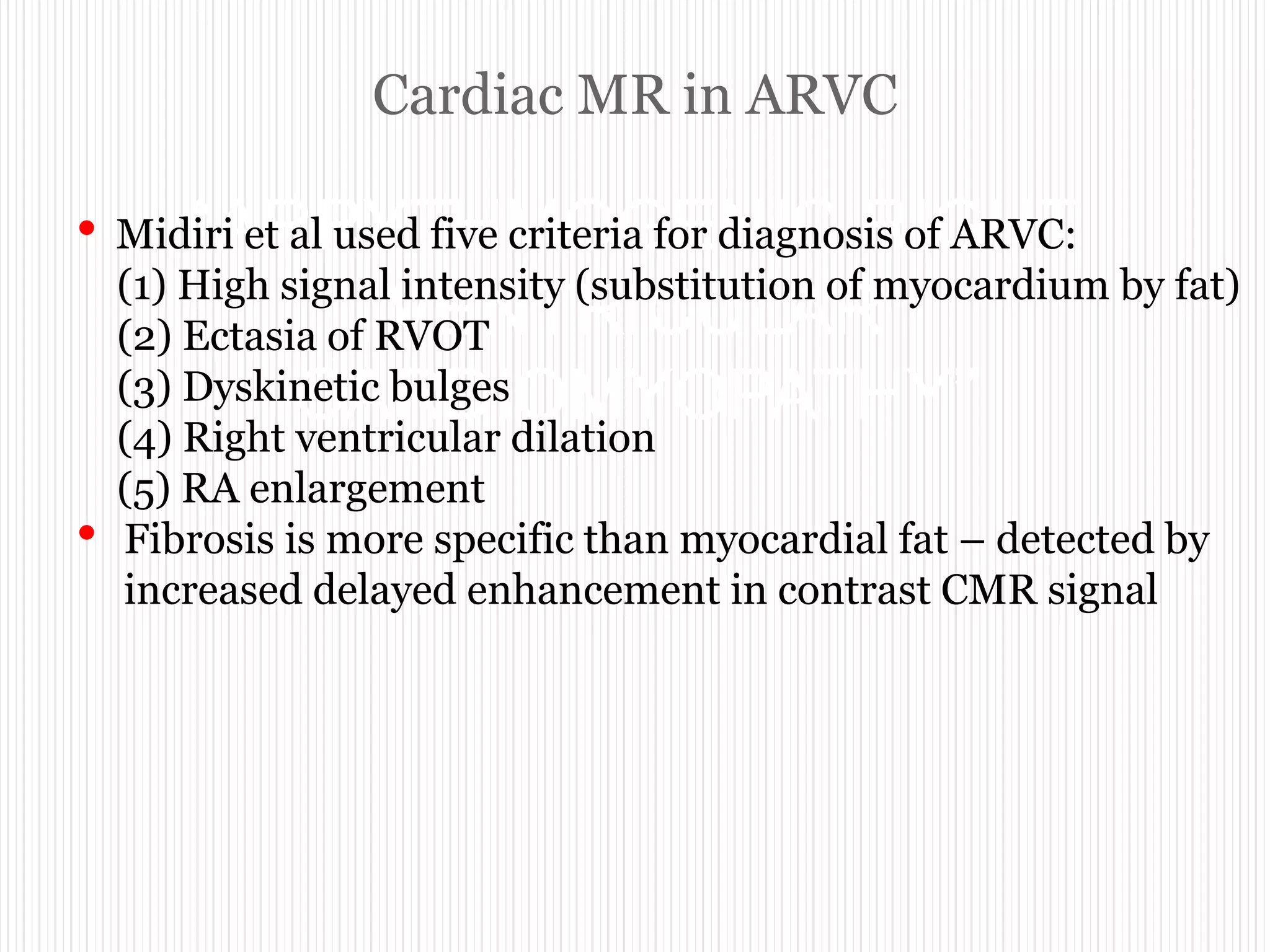 ARVD (Arrythmogenic right ventricular cardiomyopathy) - updated task ...