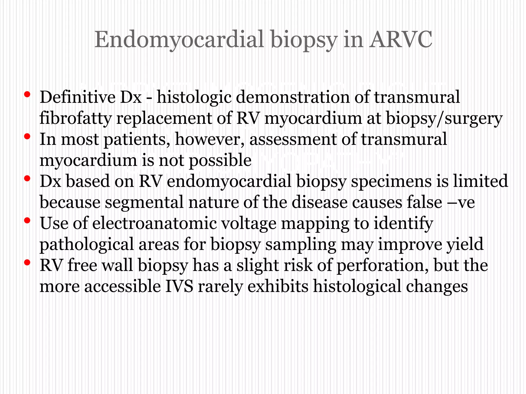 ARVD (Arrythmogenic right ventricular cardiomyopathy) - updated task ...
