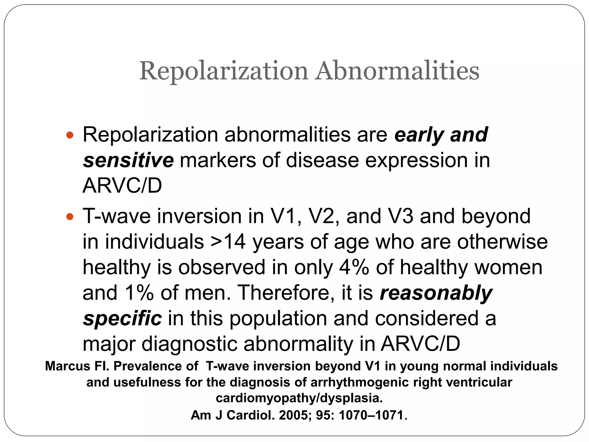 ARVD (Arrythmogenic right ventricular cardiomyopathy) - updated task ...