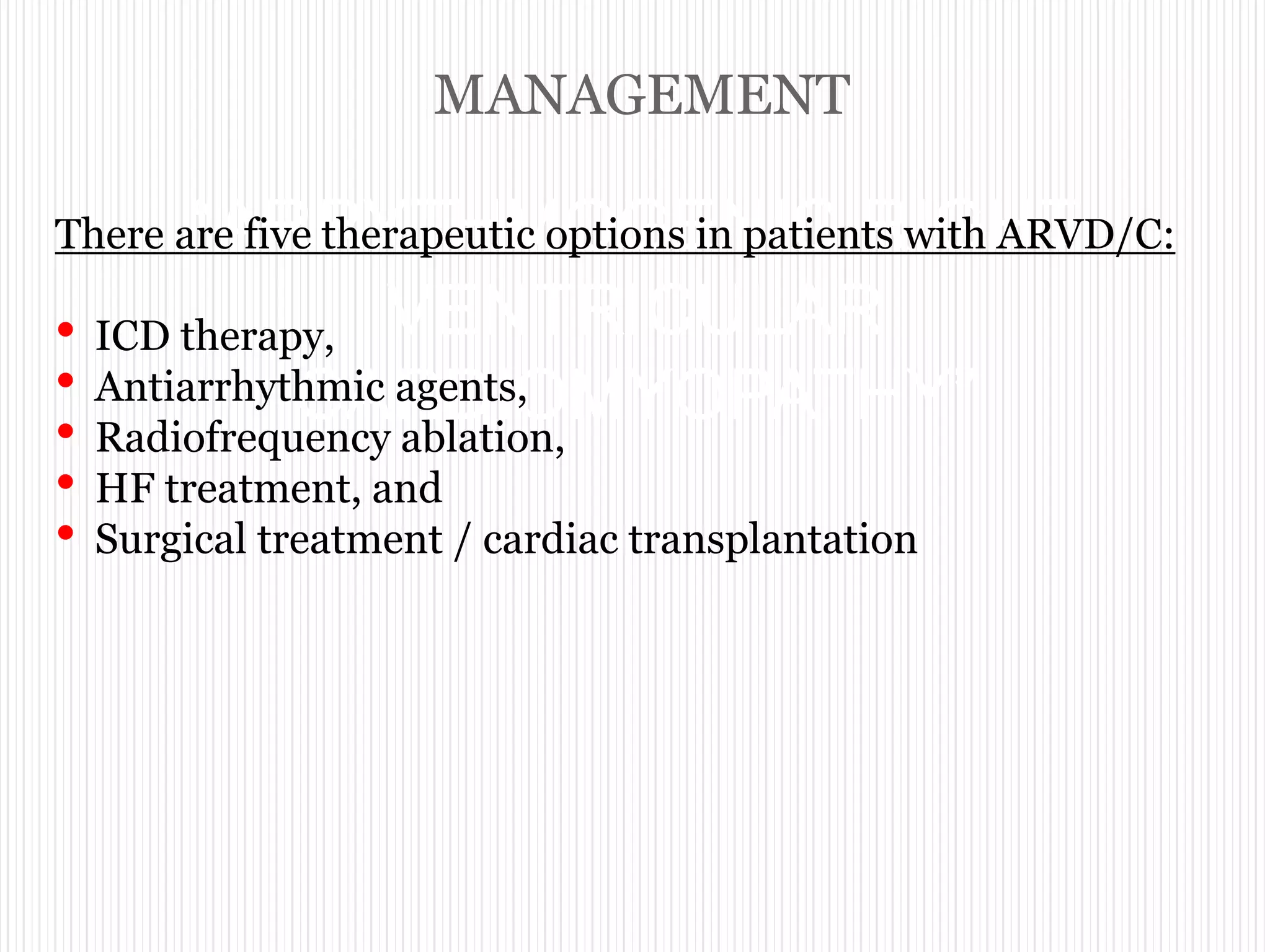ARVD (Arrythmogenic right ventricular cardiomyopathy) - updated task ...