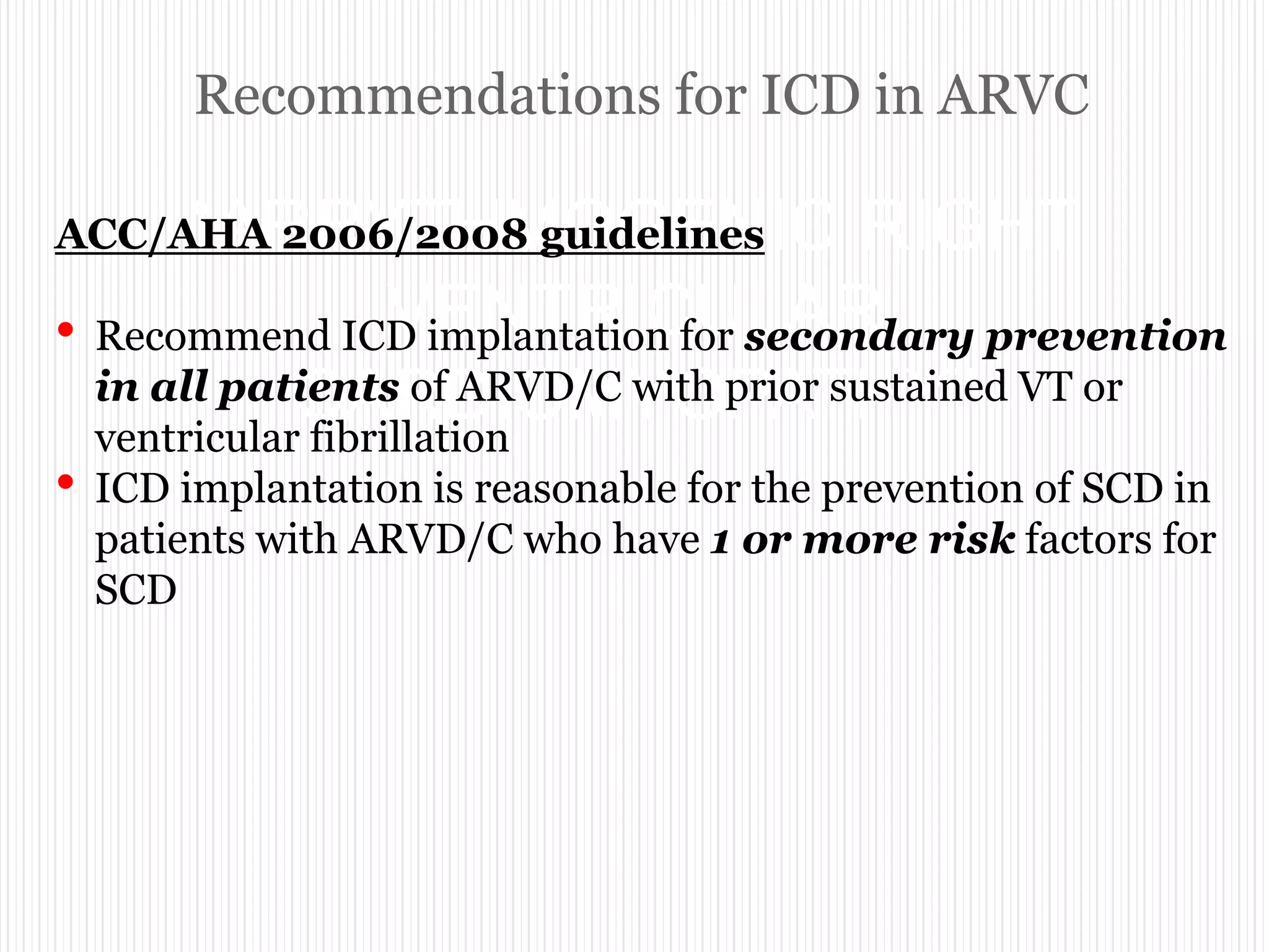 ARVD (Arrythmogenic right ventricular cardiomyopathy) - updated task ...