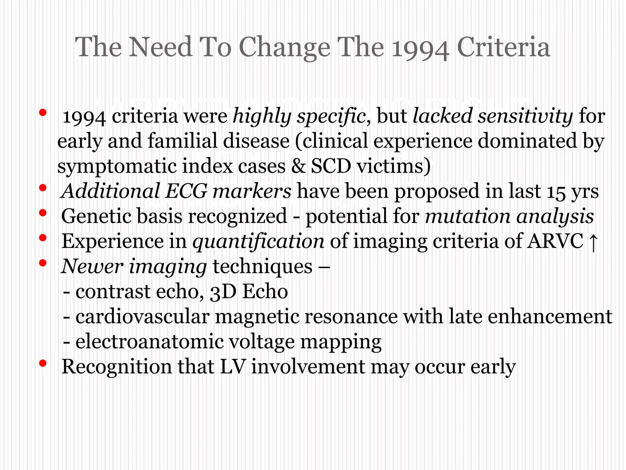 ARVD (Arrythmogenic right ventricular cardiomyopathy) - updated task ...
