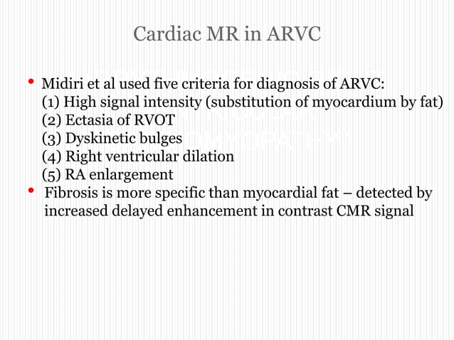 ARVD (Arrythmogenic right ventricular cardiomyopathy) - updated task ...
