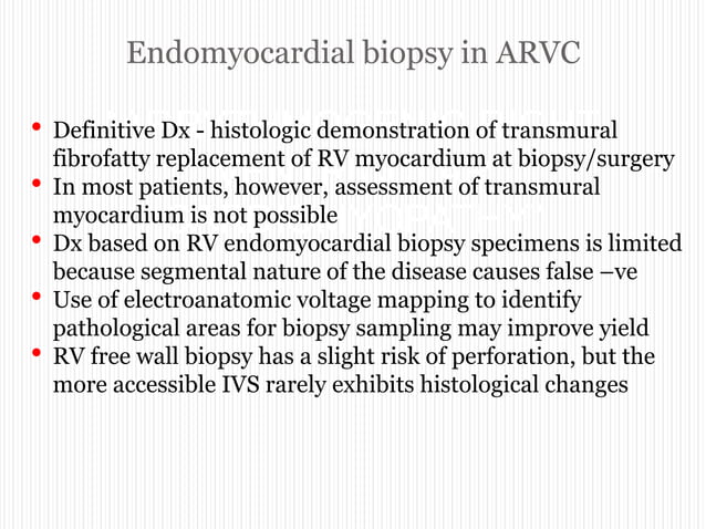 ARVD (Arrythmogenic right ventricular cardiomyopathy) - updated task ...