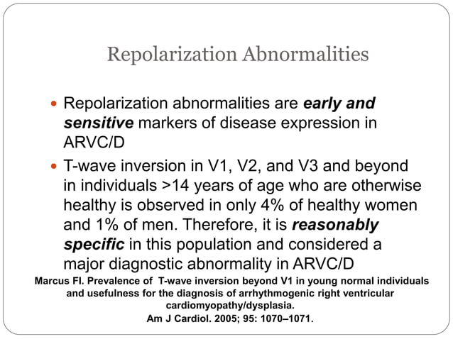 ARVD (Arrythmogenic right ventricular cardiomyopathy) - updated task ...