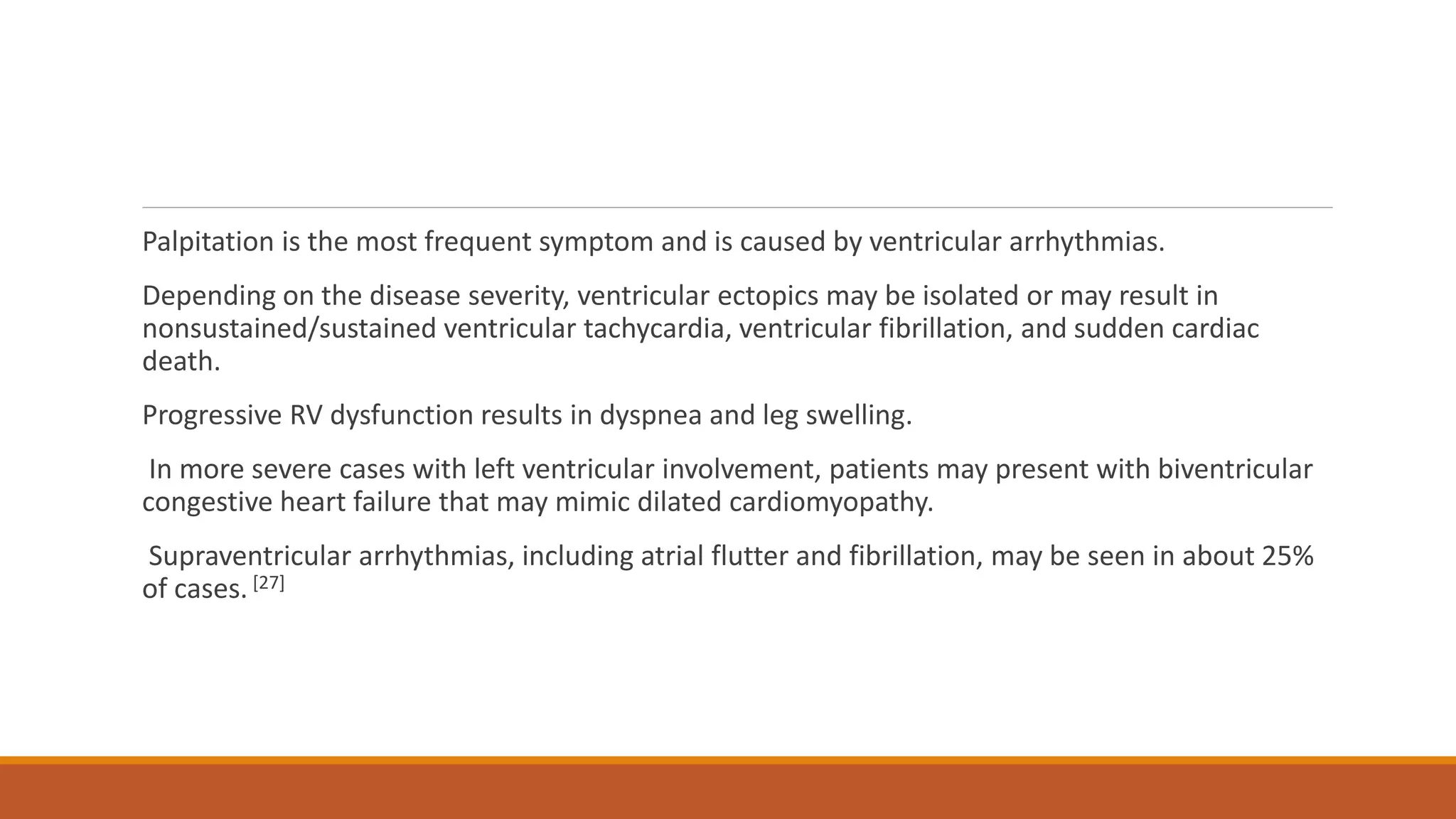 Arrythmogenic rv dysplasia (ARVD) | PPTX