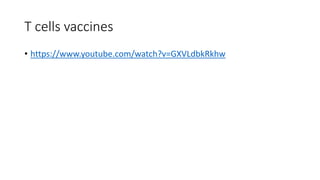 Anti Radiation T cells vaccine. | PPTX