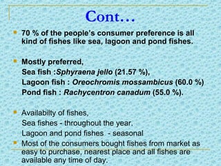 Fish Consumption Pattern | PPT