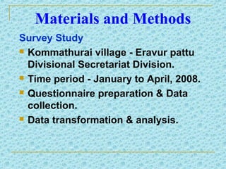 Fish Consumption Pattern | PPT